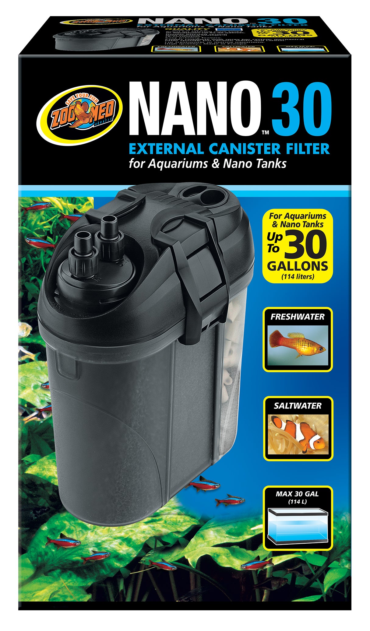 Zoo Med Nano 30 External Canister Filter
